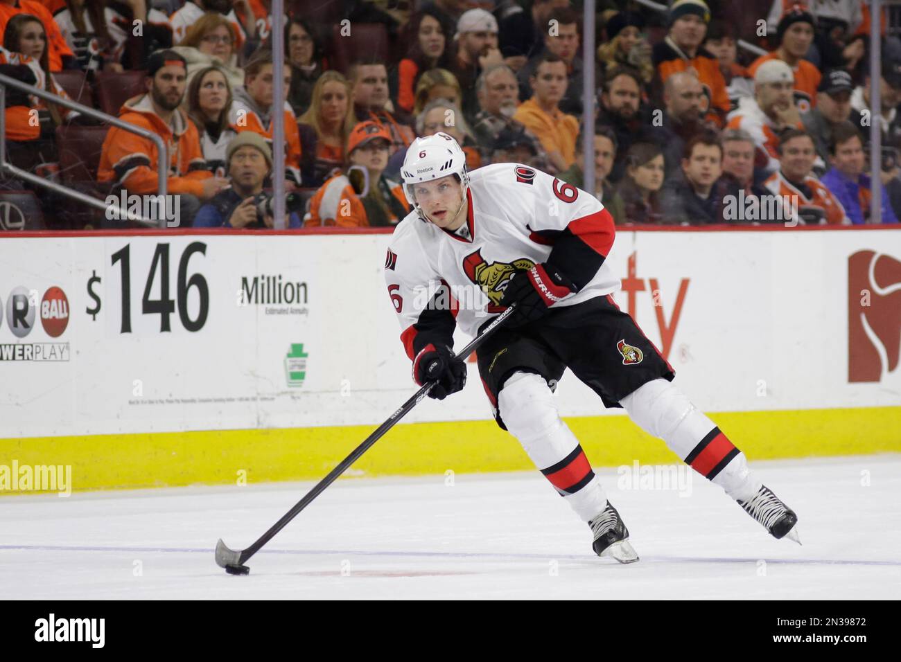 Ottawa Senators' Bobby Ryan in action during an NHL hockey game against ...