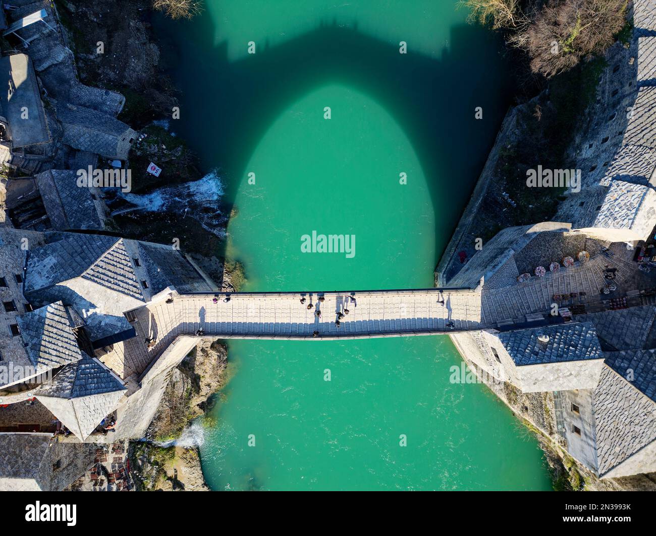 Aerial mostar old town people hi-res stock photography and images - Alamy