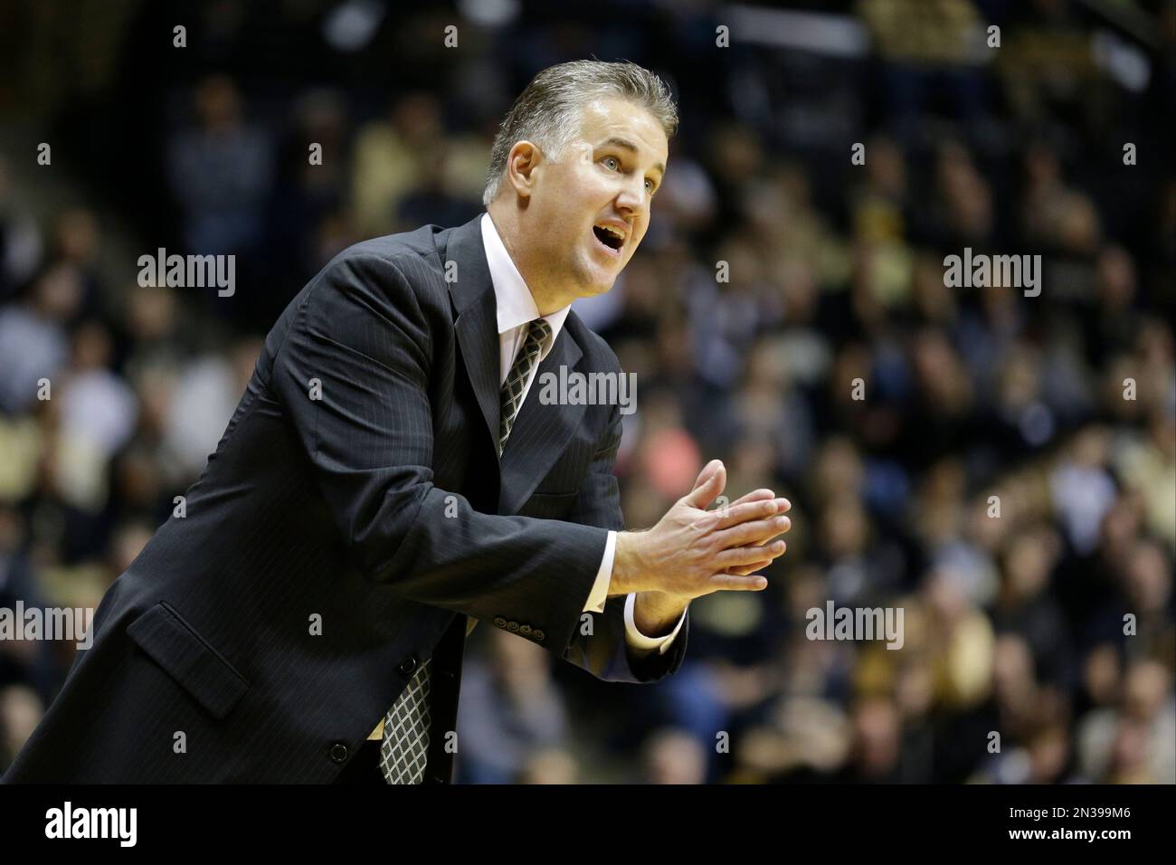 Purdue head coach Matt Painter in the first half of an NCAA college ...