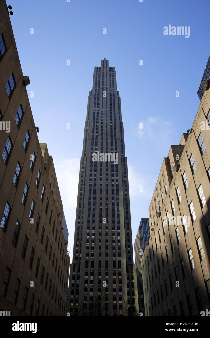 The GE Building, Rockefeller Center, New York City, New York, USA Stock ...