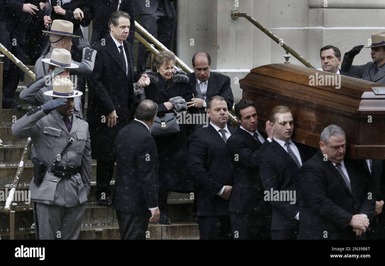 New York Governor Andrew Cuomo and his mother Matilda Cuomo follow a ...