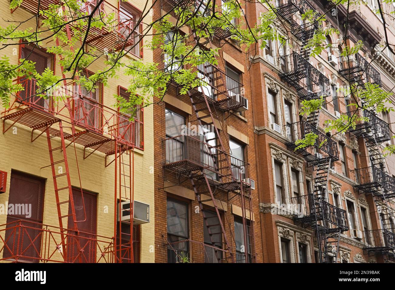Apartment Buildings in Manhattan, New York City, New York, USA Stock ...