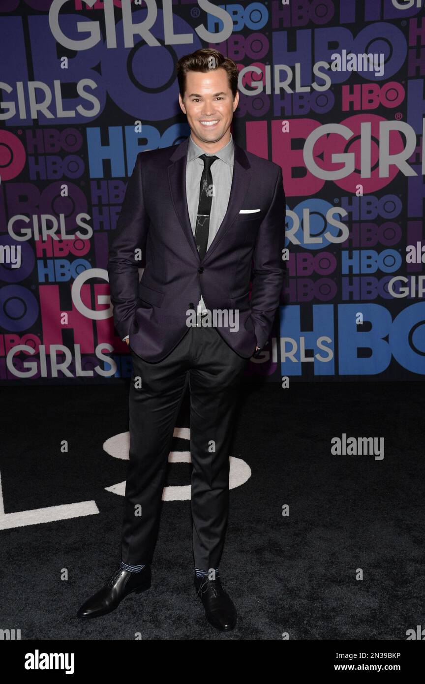 Andrew Rannells attends the premiere of HBO's "Girls" fourth season at ...