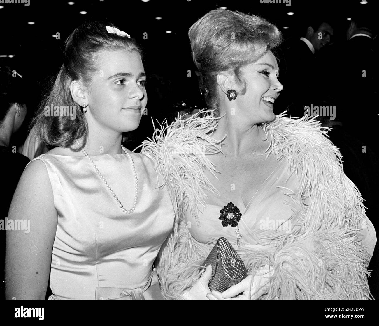 FILE-This June 20, 1963 file photo Zsa Zsa Gabor, right, and her 16 ...