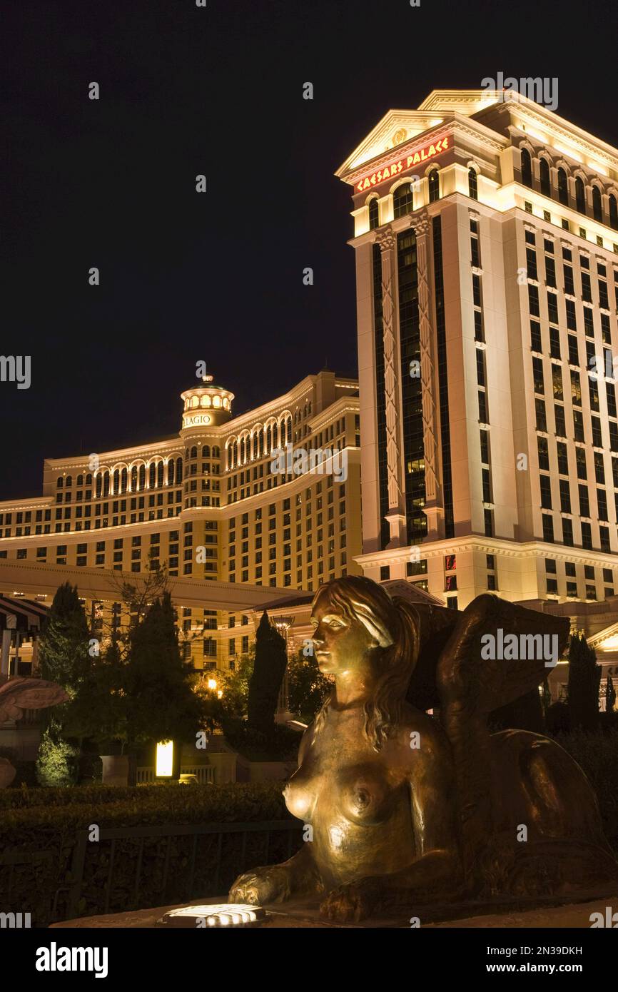 Caesars Palace Hotel and Casino, Paradise, Las Vegas, Nevada, USA Stock ...