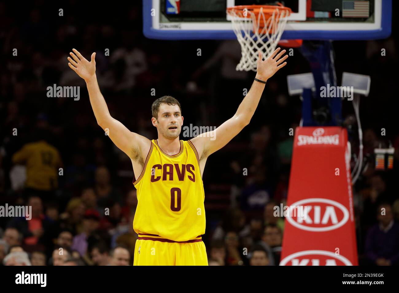 Cleveland Cavaliers' Kevin Love in action during an NBA basketball game ...