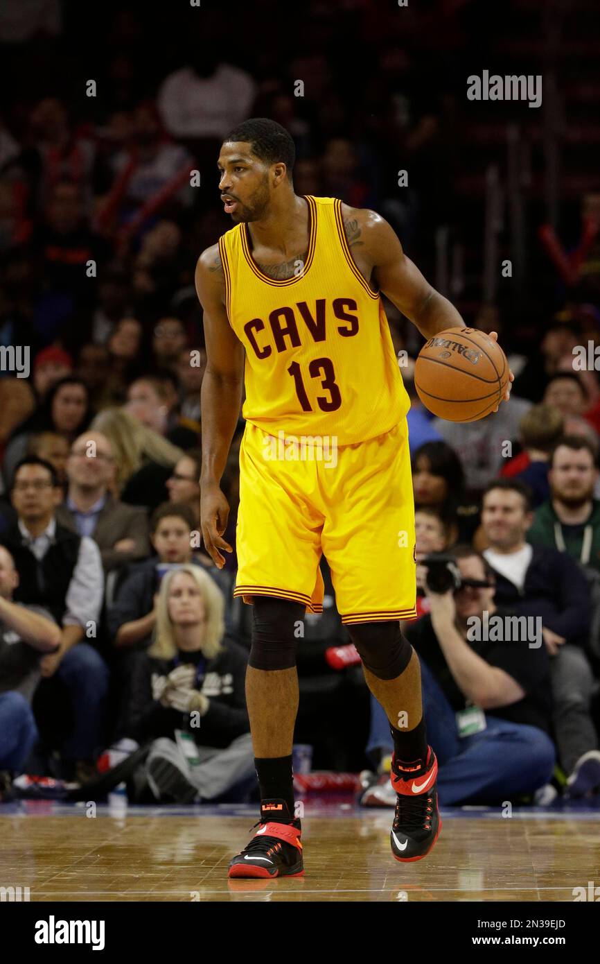 Cleveland Cavaliers' Tristan Thompson in action during an NBA ...