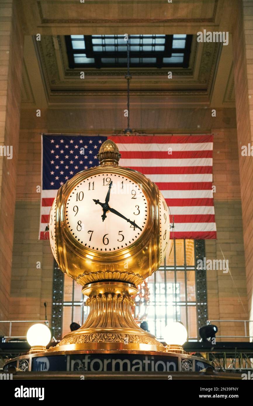 Clock, Grand Central Station, Manhattan, New York City, New York, USA ...
