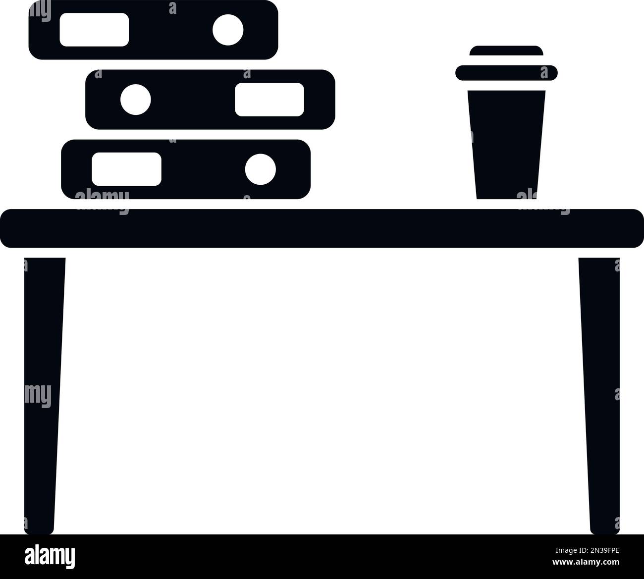 Office workplace icon simple vector. Work posture. Spine back Stock ...