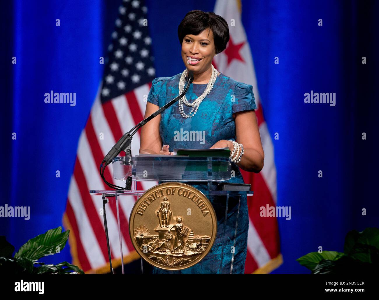 Mayor Muriel Bowser speaks during the District of Columbia Mayoral ...
