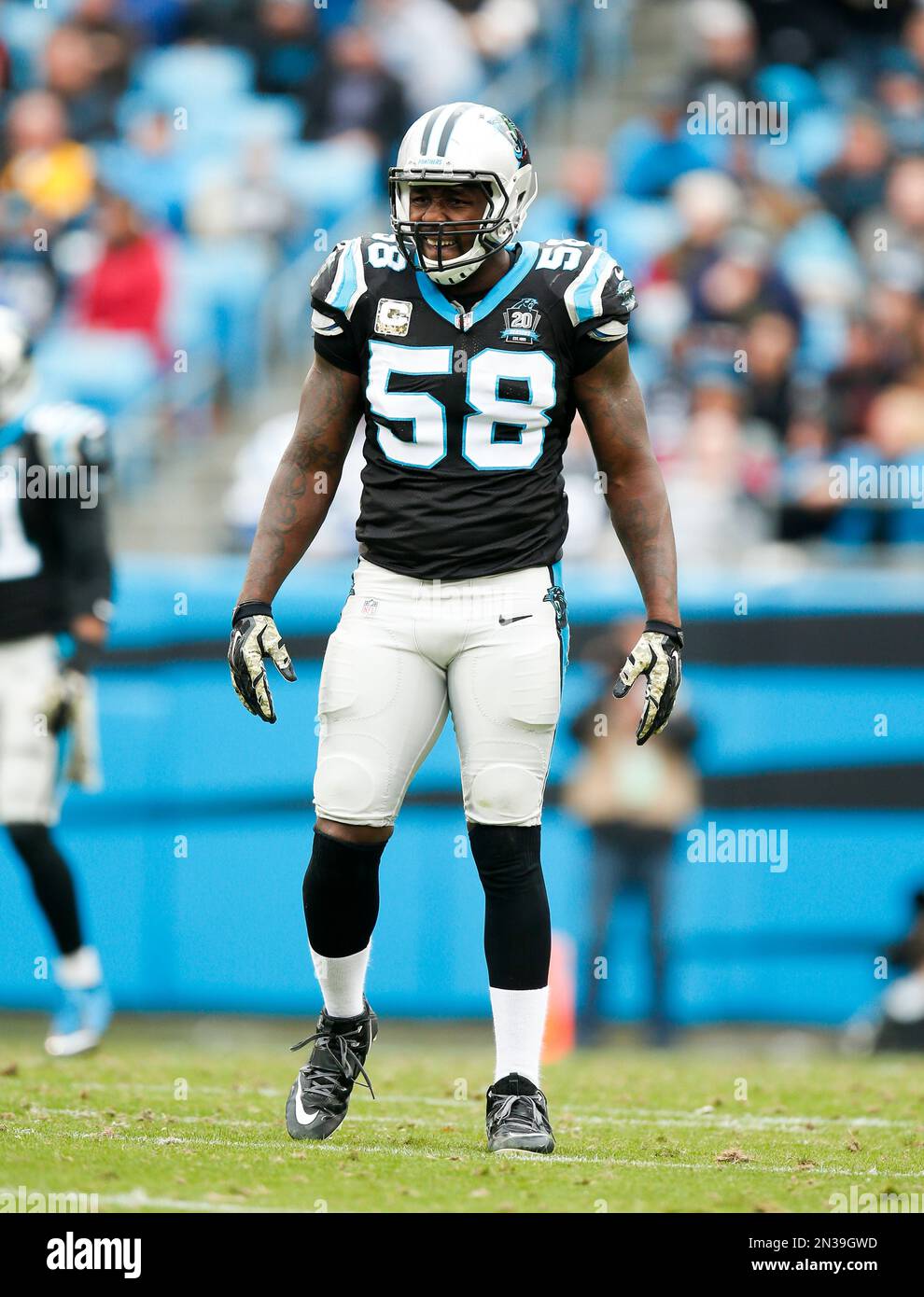 Carolina Panthers outside linebacker Thomas Davis (58) during an NFL ...