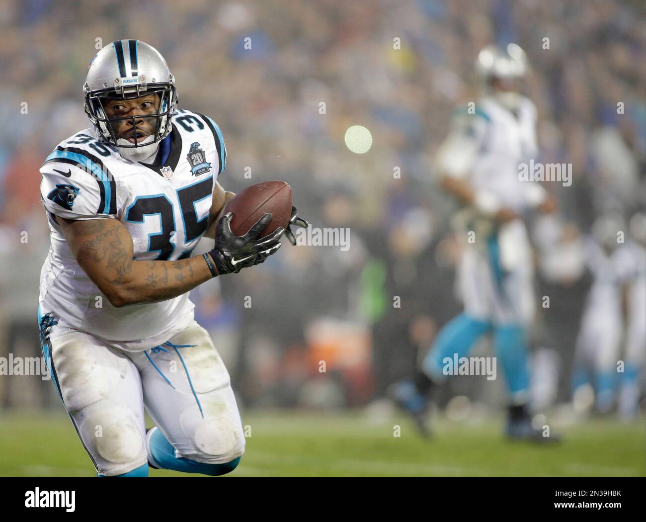 Carolina Panthers' Mike Tolbert (35) runs into the end zone for a score ...