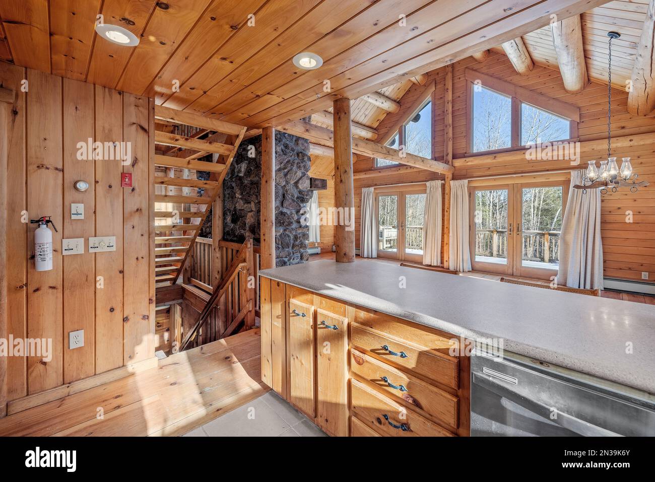 Windows and furniture inside the house house hi-res stock photography ...