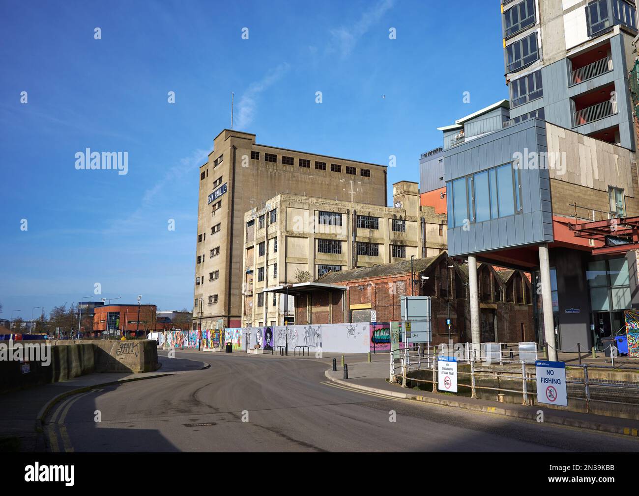 High rise building overlooking Ipswich marina, Suffolk, UK Stock Photo ...