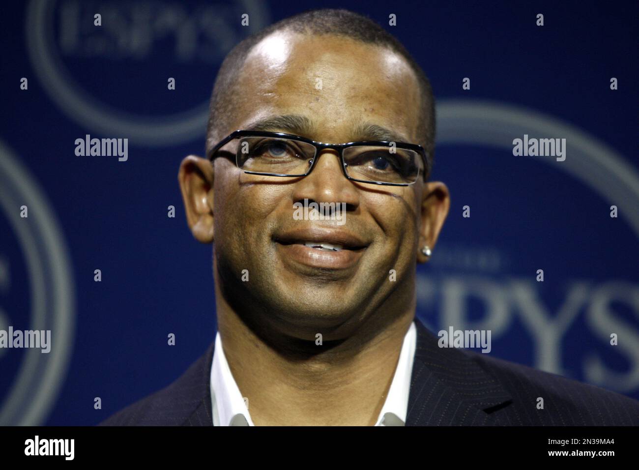FILE - In a Wednesday, July 16, 2008 file photo, Stuart Scott poses in ...