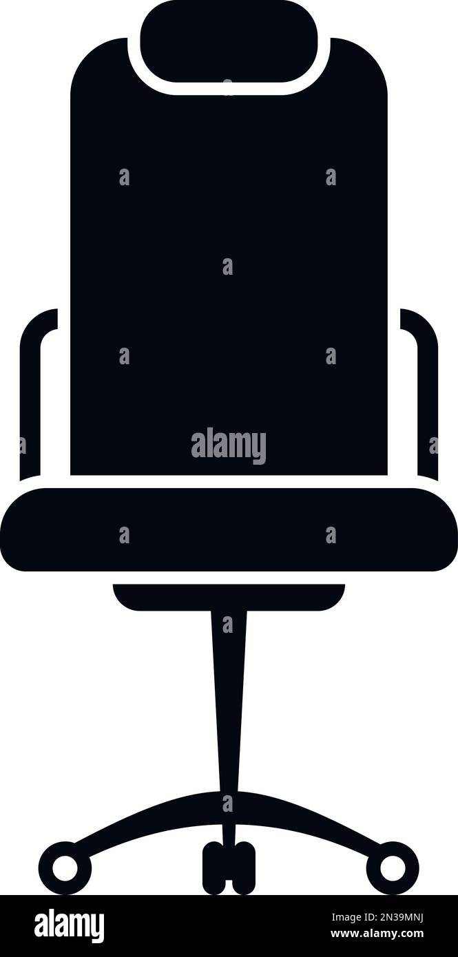 Work chair icon simple vector. Office sit. Correct position Stock ...