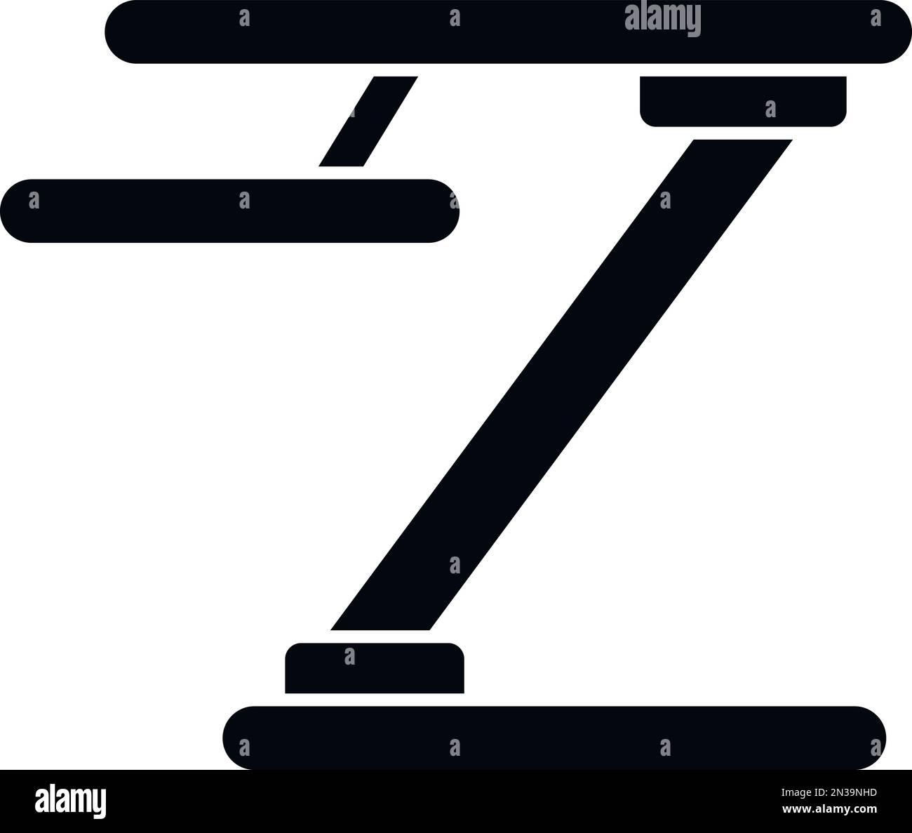Workspace fit icon simple vector. Table sit. Correct position Stock ...