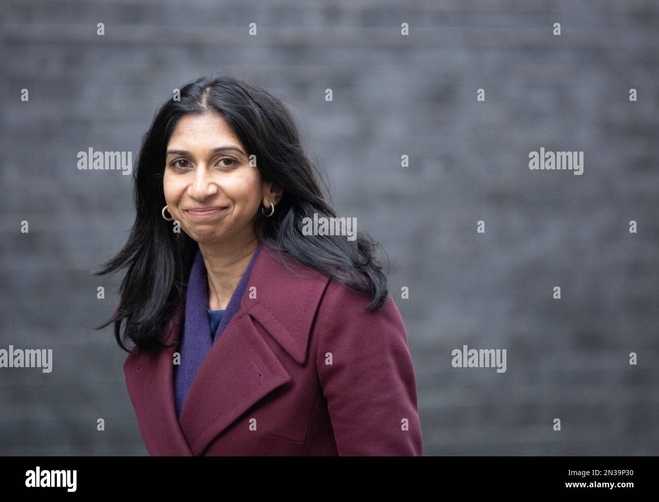 London, UK. 07th Feb, 2023. Suella Braverman, Home Secretary, arrives ...