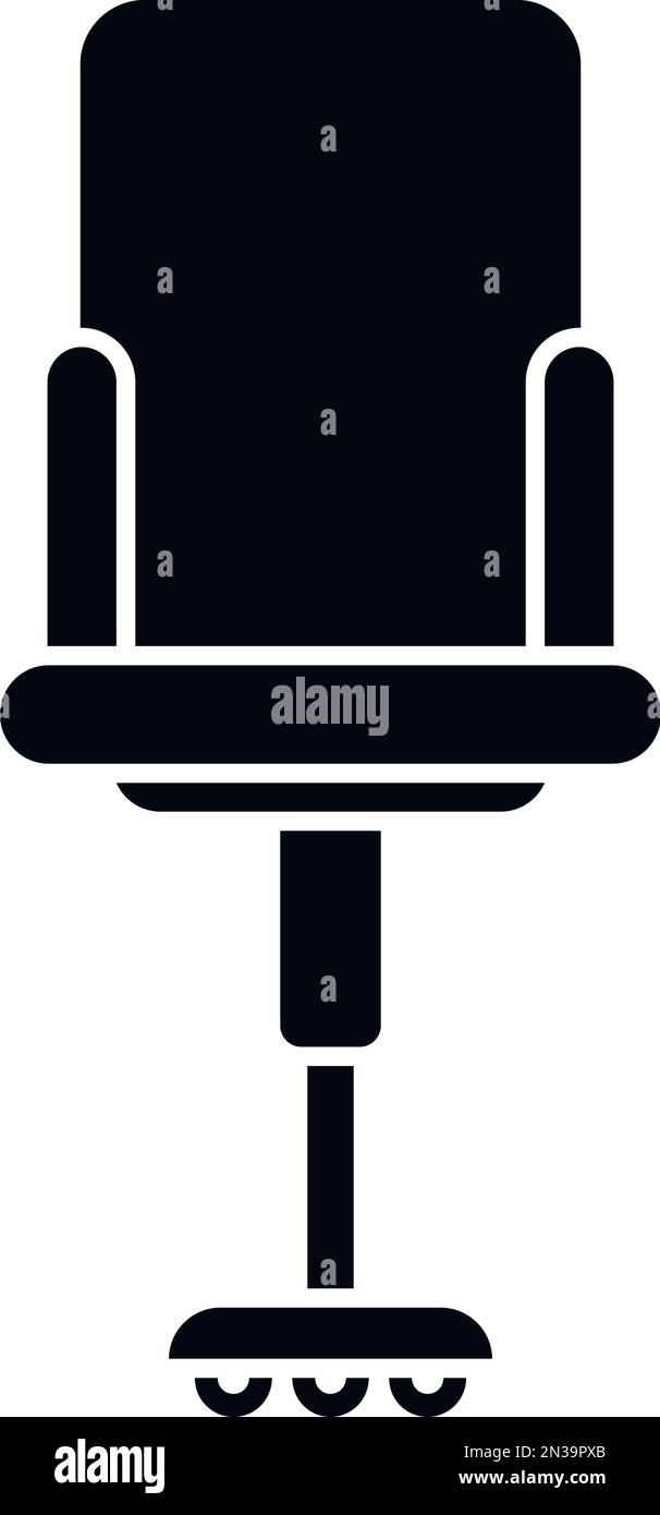Ergonomic chair icon simple vector. Office table. Correct position ...