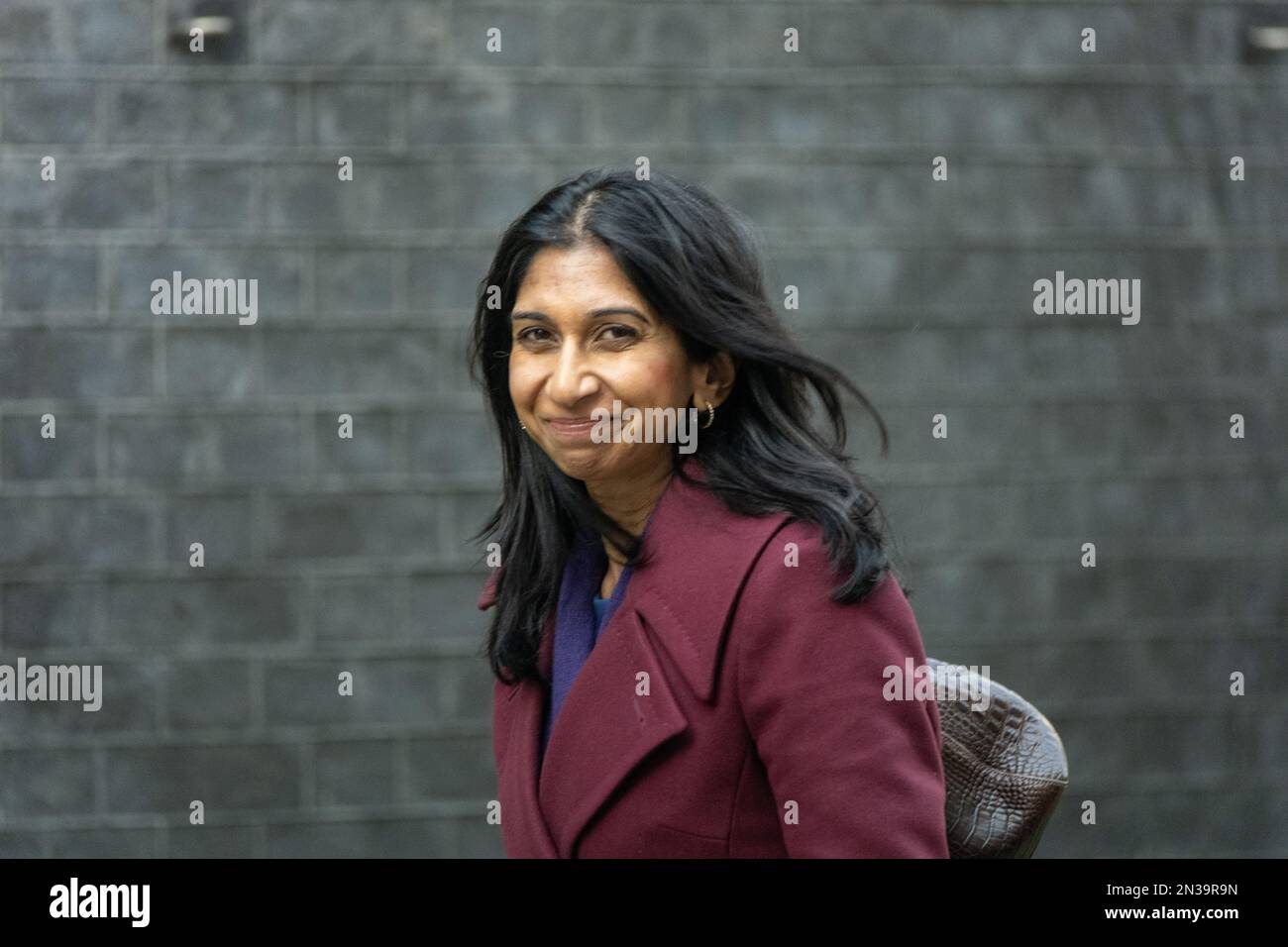 London, UK. 07th Feb, 2023. Suella Braverman, Home Secretary, arrives ...