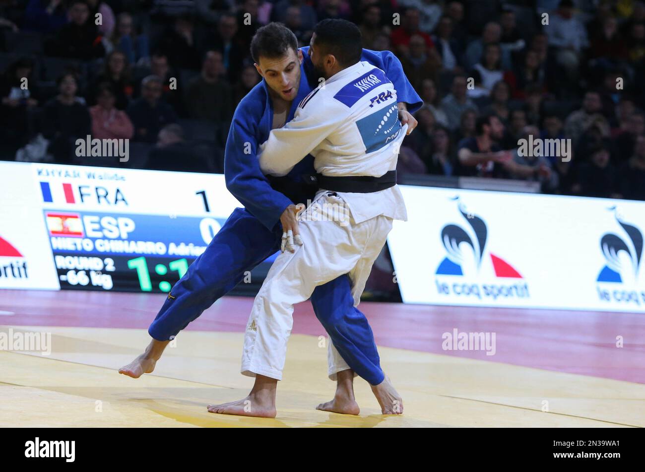 Walide Khyar of France and Adrian Nieto Chinarro of Spain during the ...
