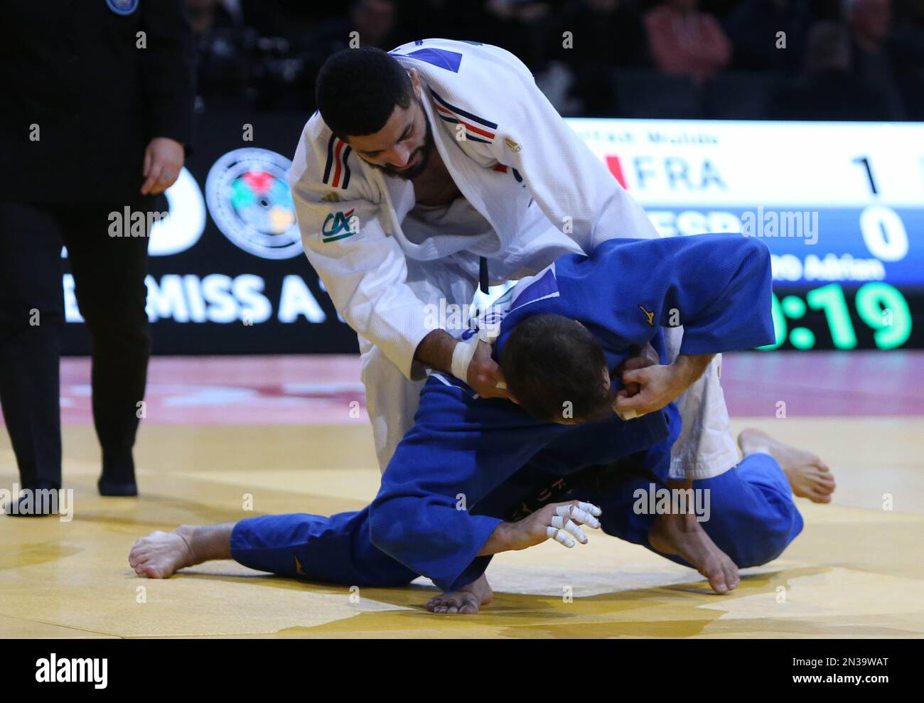 Walide Khyar of France and Adrian Nieto Chinarro of Spain during the ...
