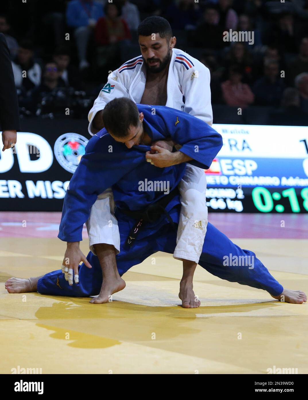 Walide Khyar of France and Adrian Nieto Chinarro of Spain during the ...