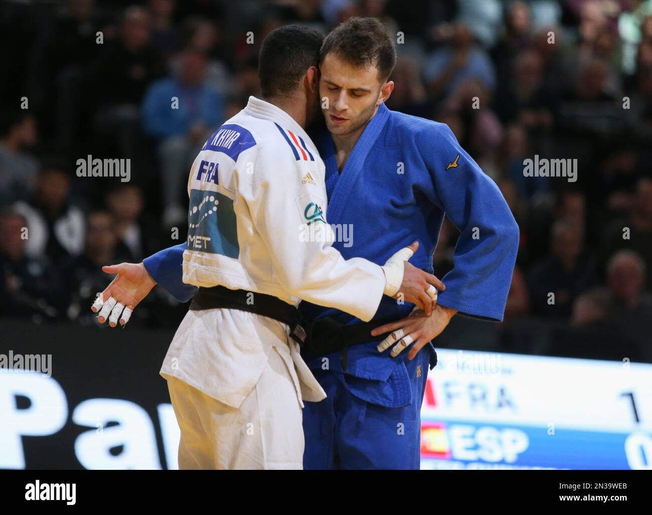 Walide Khyar of France and Adrian Nieto Chinarro of Spain during the ...