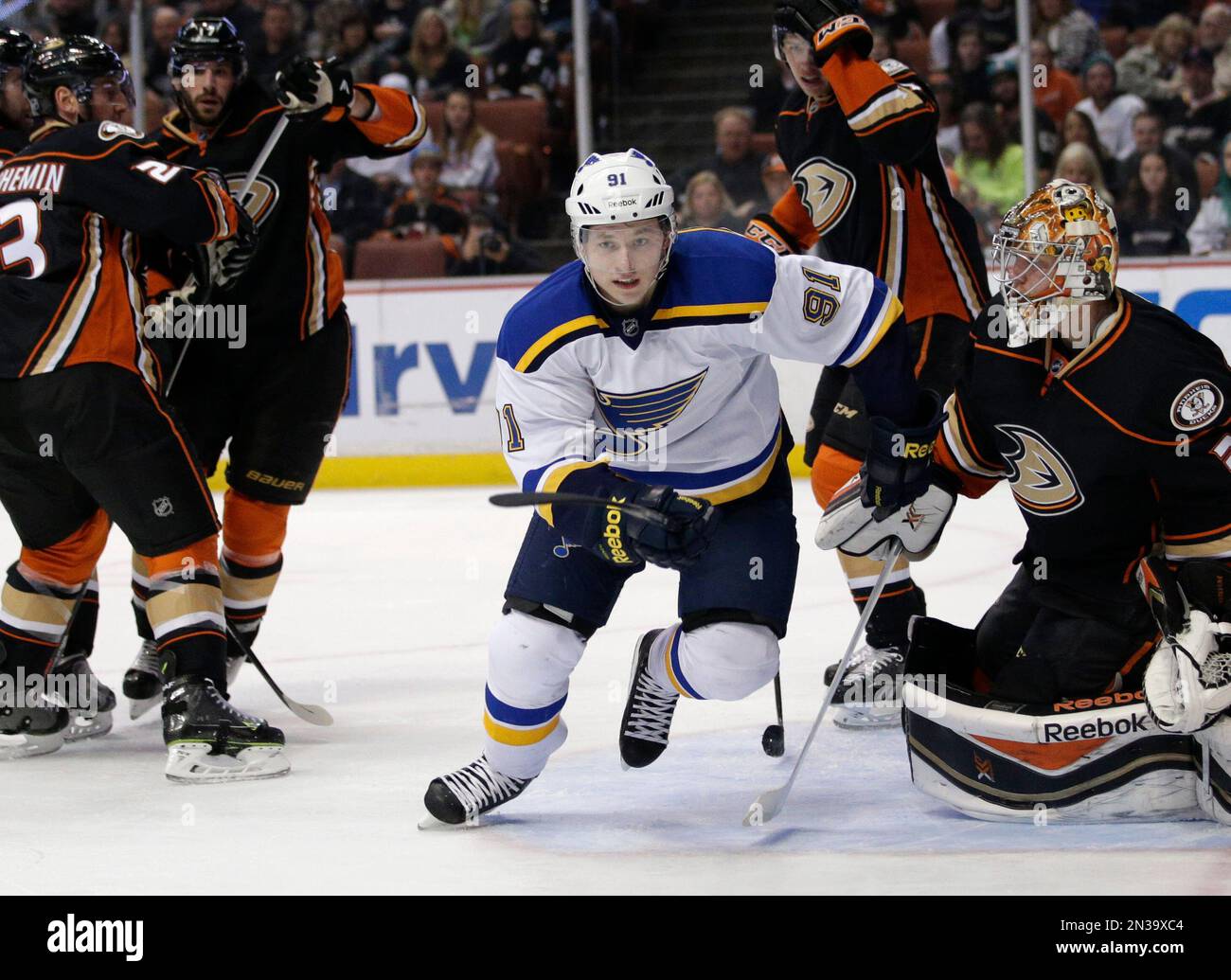 St. Louis Blues' Vladimir Tarasenko, of Russia, skates during the first ...