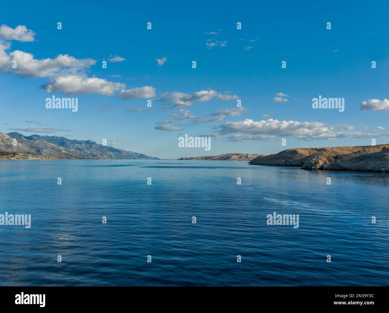 In the middle of the Velebit Channel Stock Photo - Alamy