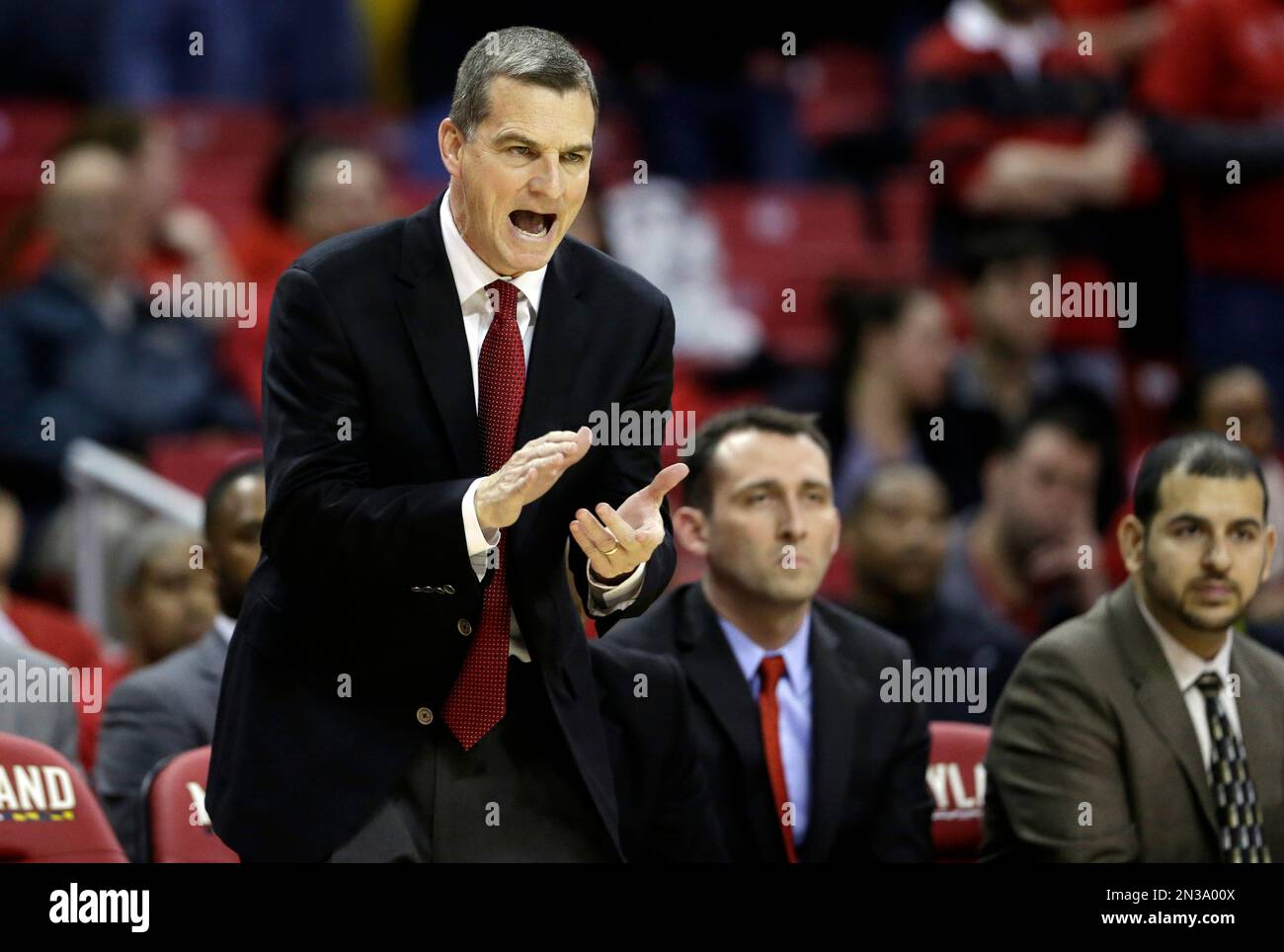 FILE - In this Nov. 28, 2014, filephoto, Maryland head coach Mark ...