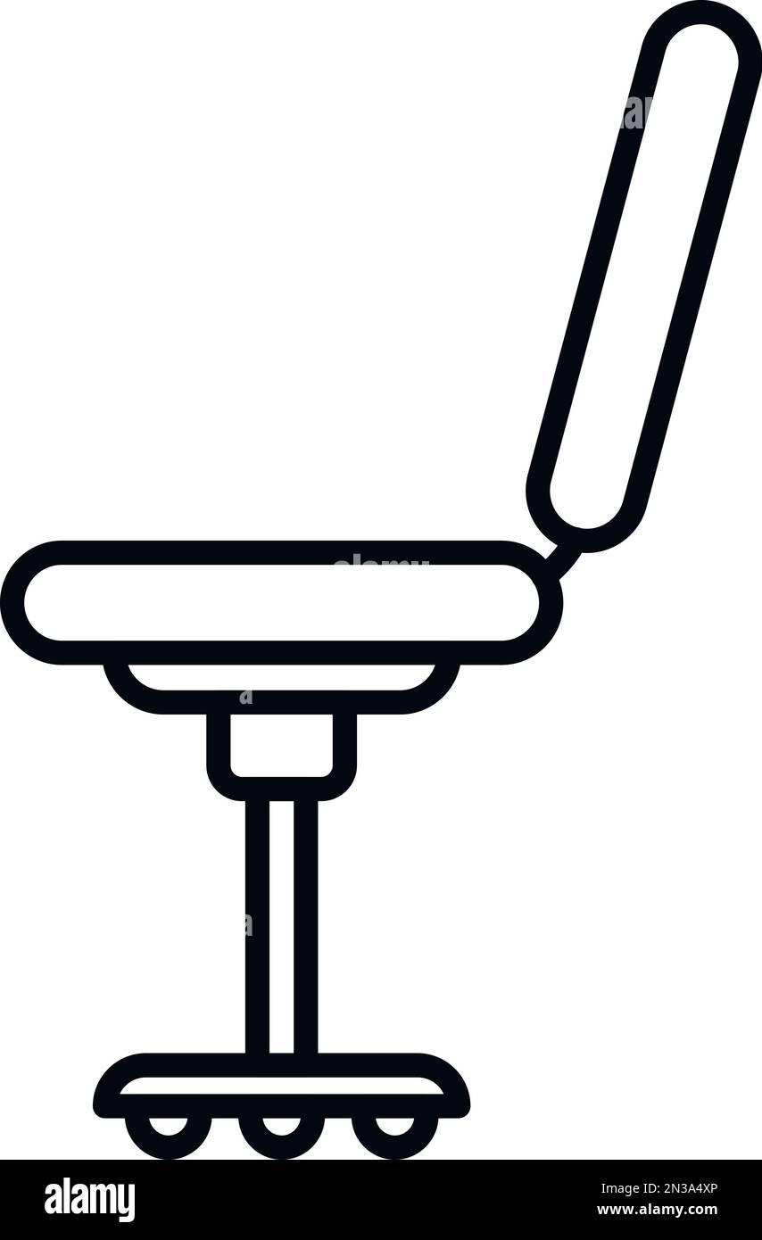 Work chair icon outline vector. Office sit. Correct position Stock ...