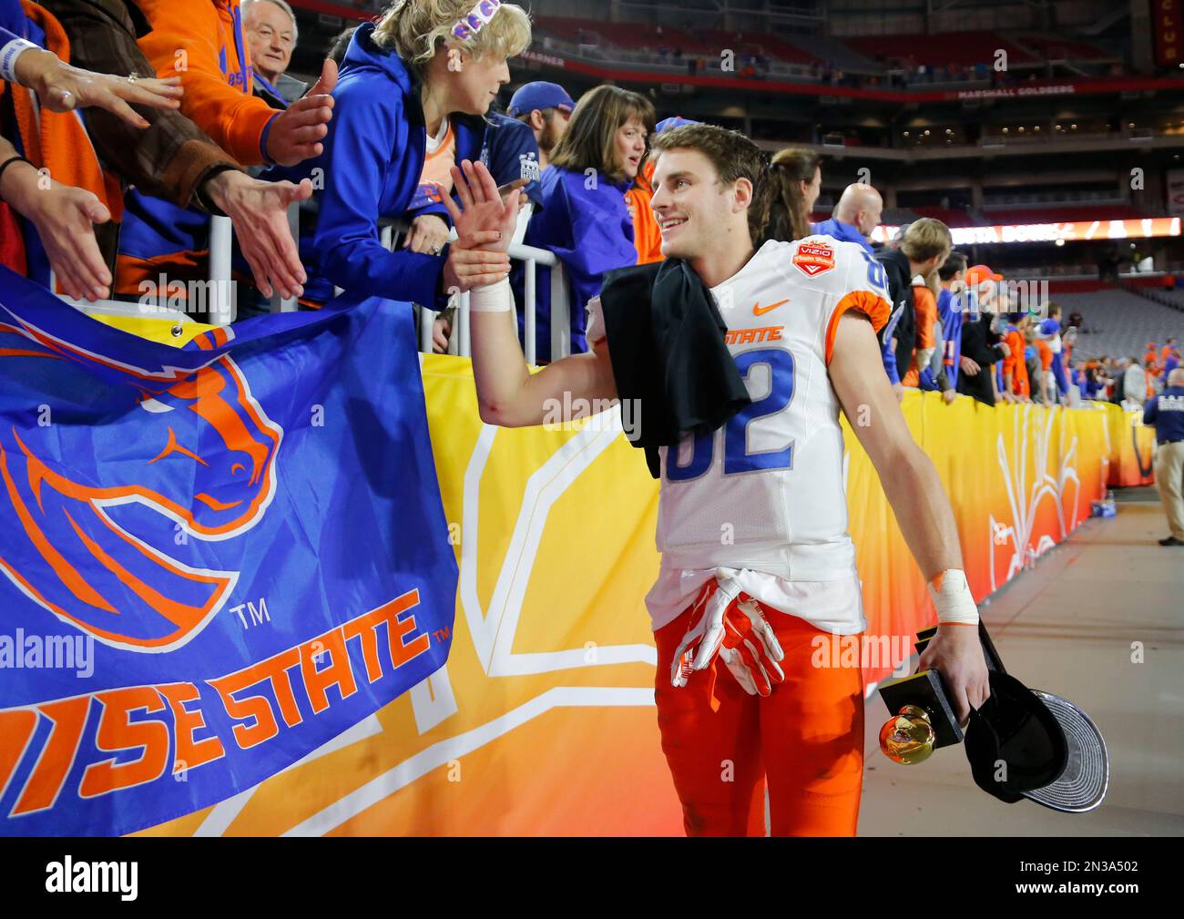 Boise State wide receiver and Fiesta Bowl offensive MVP Thomas Sperbeck ...