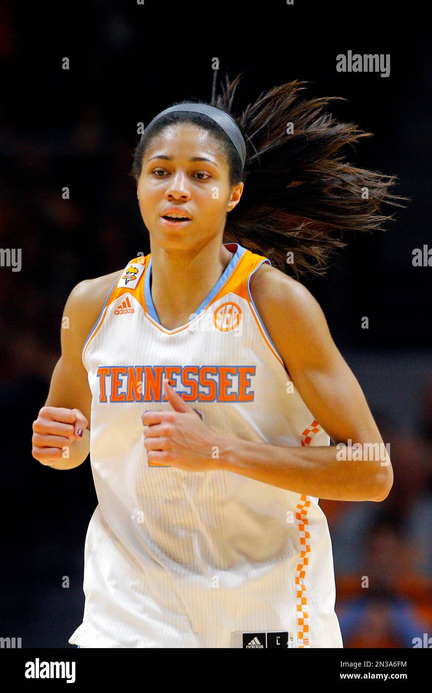 Tennessee center Isabelle Harrison (20) runs down court in the second ...