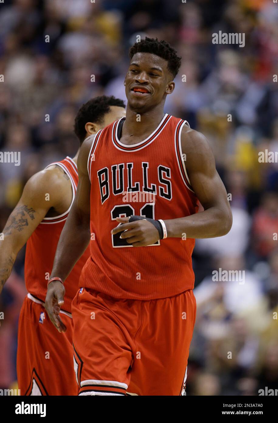 Chicago Bulls' Jimmy Butler (21) in action during the second half of an ...