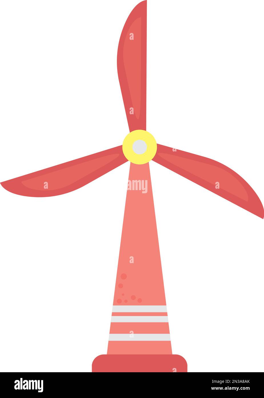 red windmill turbine Stock Vector Image & Art - Alamy
