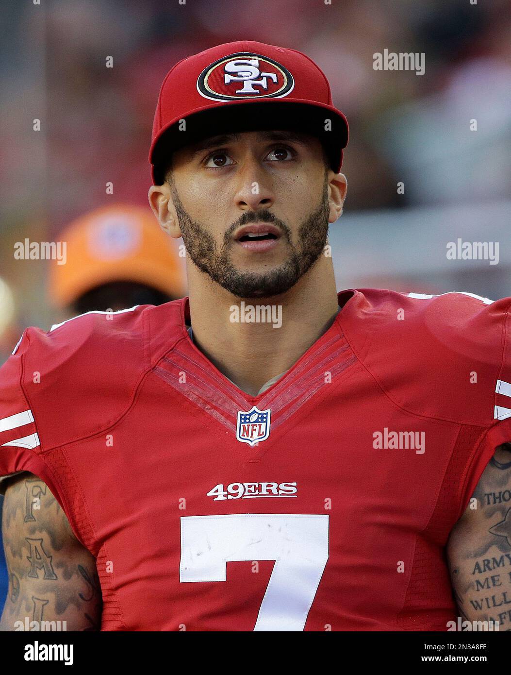 San Francisco 49ers quarterback Colin Kaepernick (7) against the ...