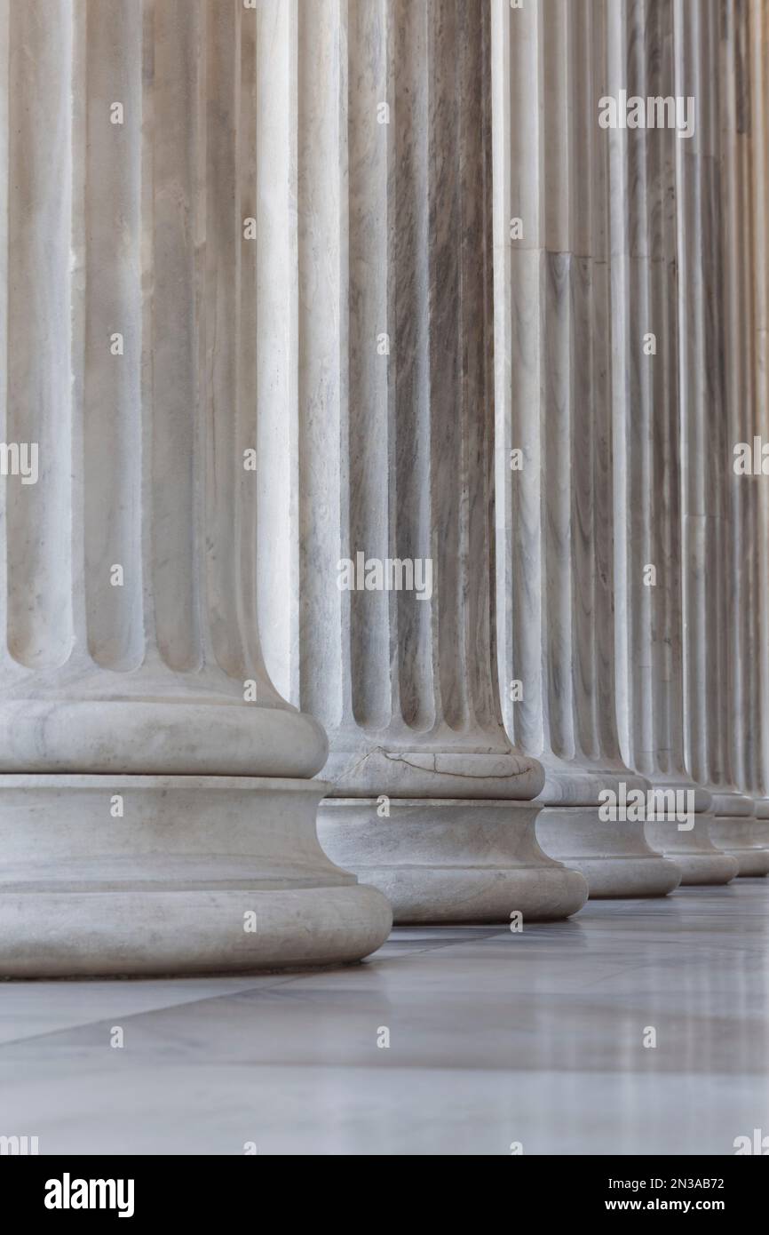 Columns, National Garden of Athens, Zappeion, Athens, Attica, Greece ...