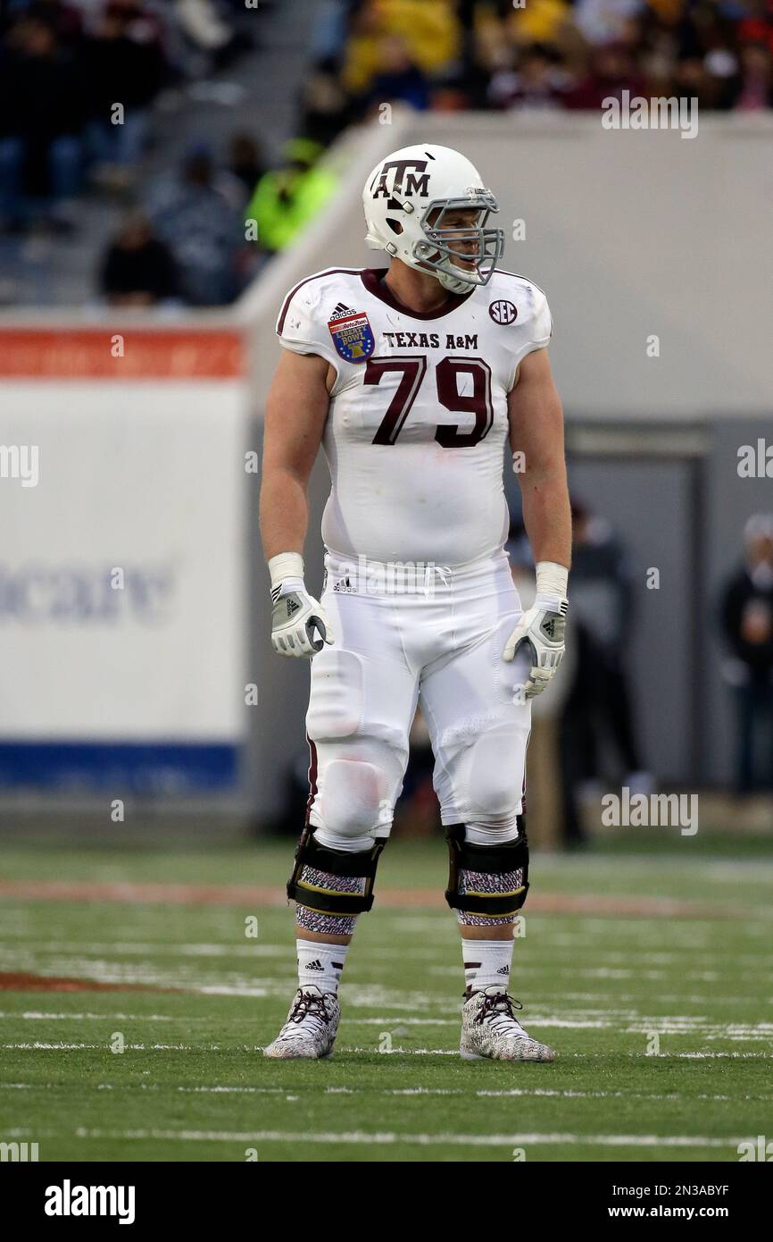 Texas A&M offensive lineman Joseph Cheek (79) plays against West ...