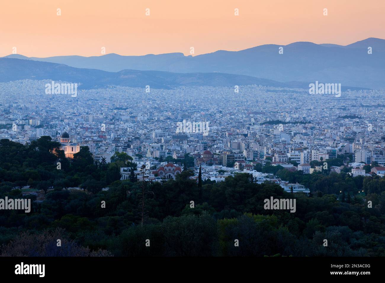 Overview of Athens, Attica, Greece Stock Photo - Alamy