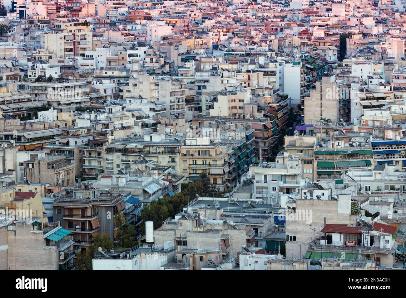 Overview of Athens, Attica, Greece Stock Photo - Alamy