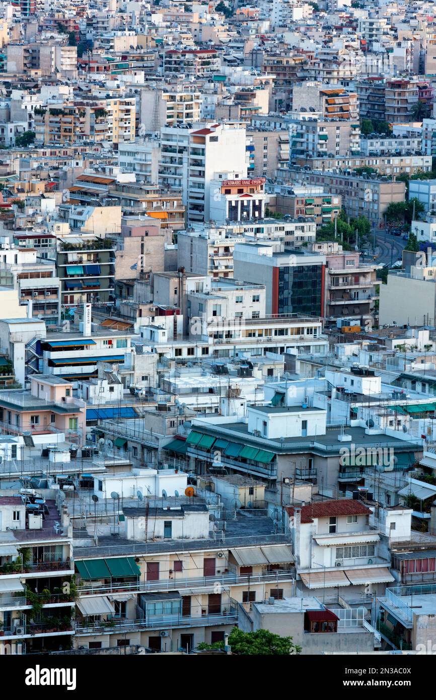 Overview of Athens, Attica, Greece Stock Photo - Alamy