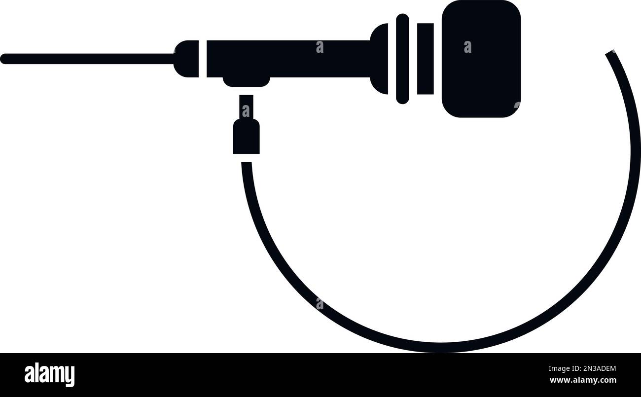 Endoscope icon simple vector. Medical camera. Stomach inspection Stock ...