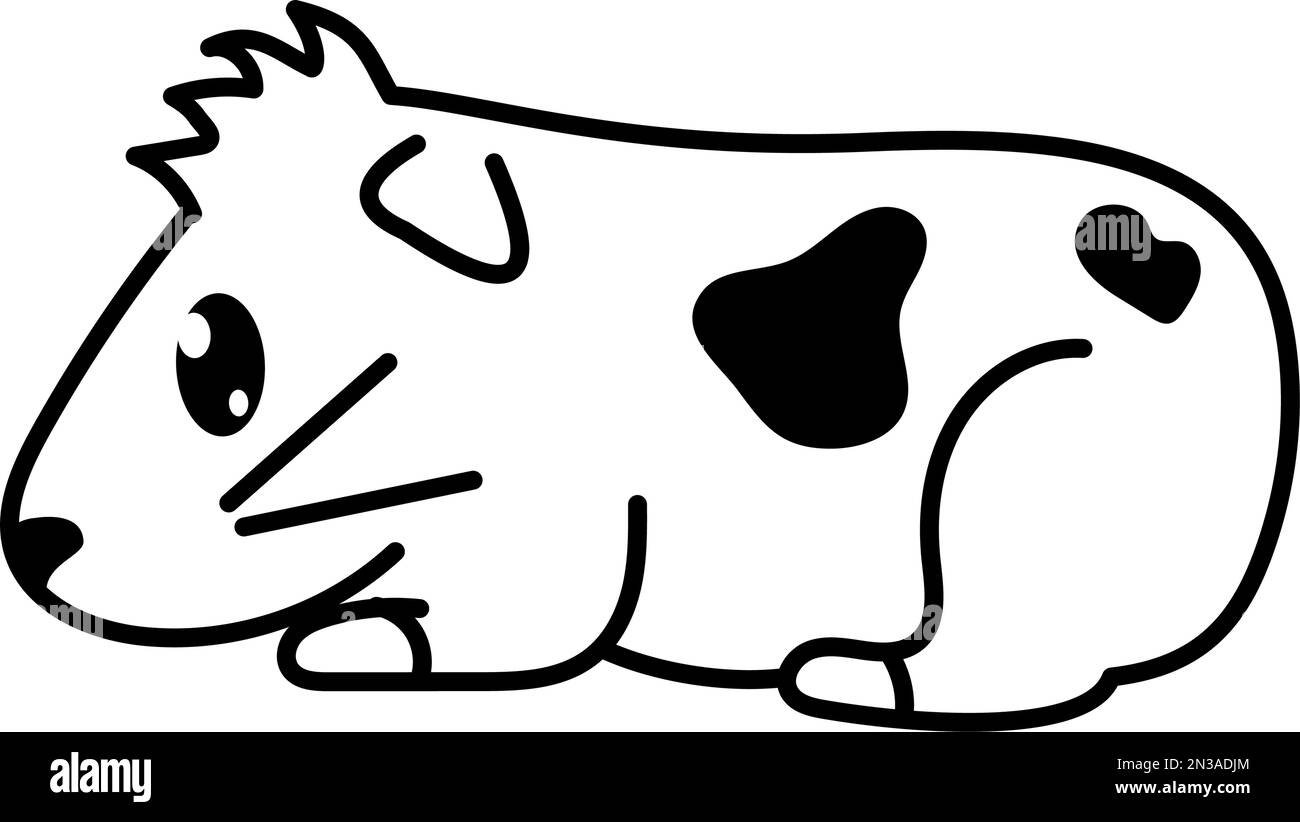 guinea pig animal coloring Stock Vector Image & Art - Alamy