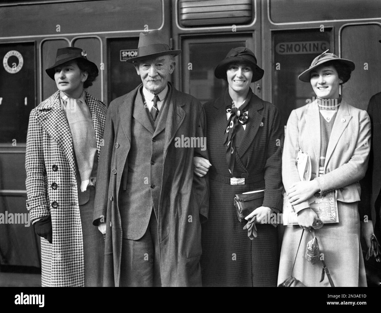 Chief Scout, Lord Baden-Powell, together with his wife Lady Olave Baden ...