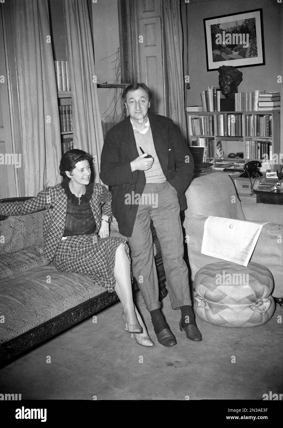 MP Alan Patrick Herbert at home with his wife on November 17, 1935. (AP ...