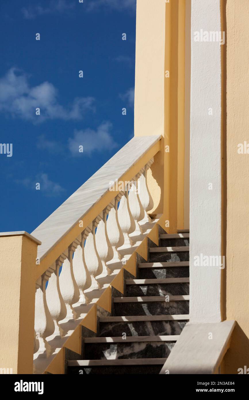 Steps railing greek island hi-res stock photography and images - Alamy