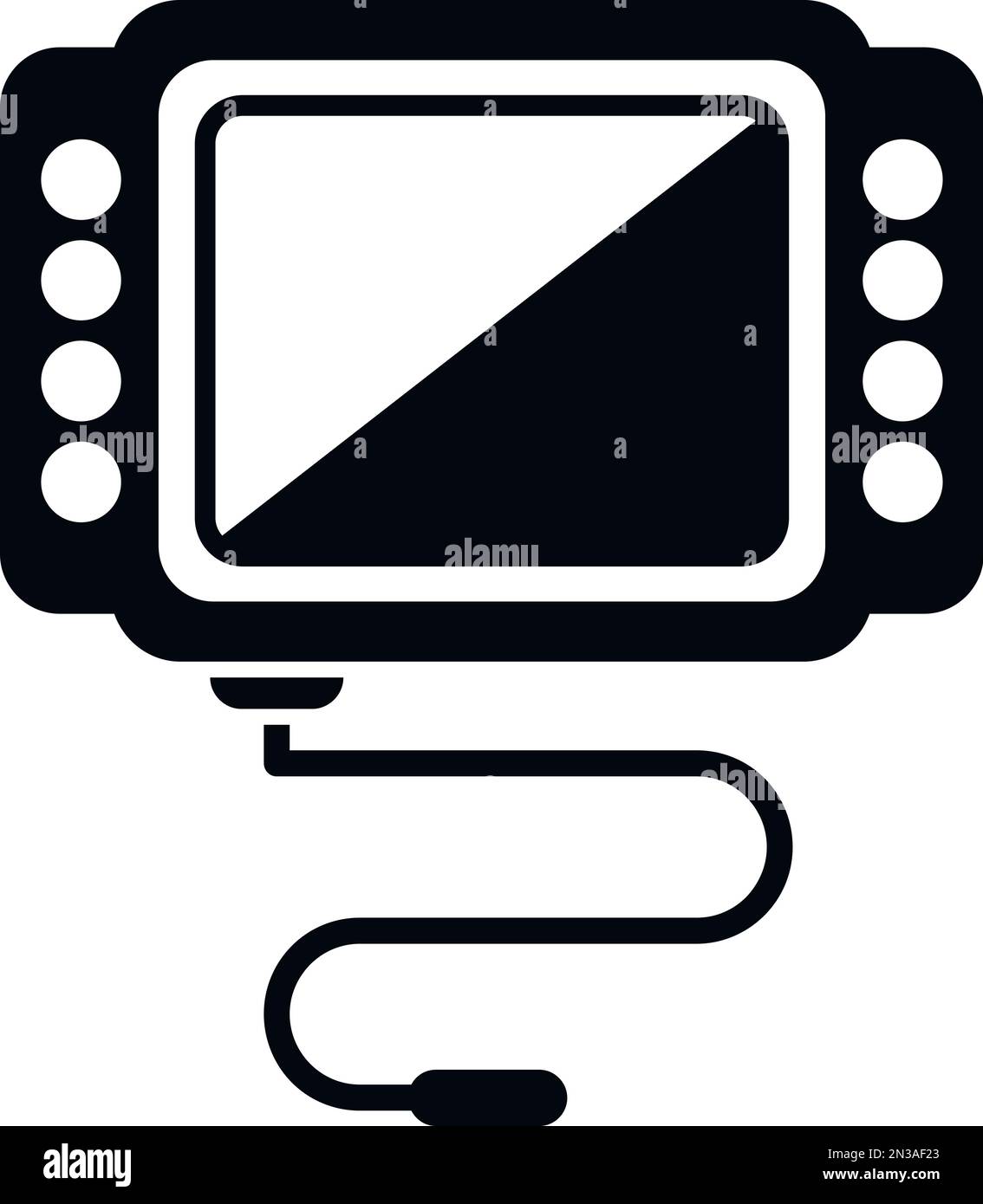 Medical endoscope icon simple vector. Camera inspection. Health ...