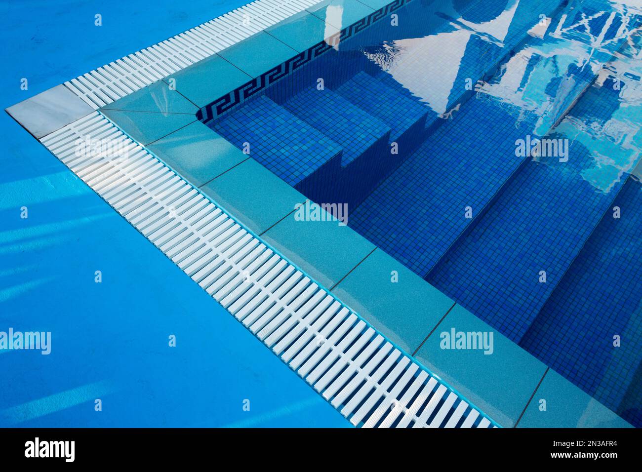 Swimming Pool, Firostefani, Santorini, Cyclades, Greek Islands, Greece ...