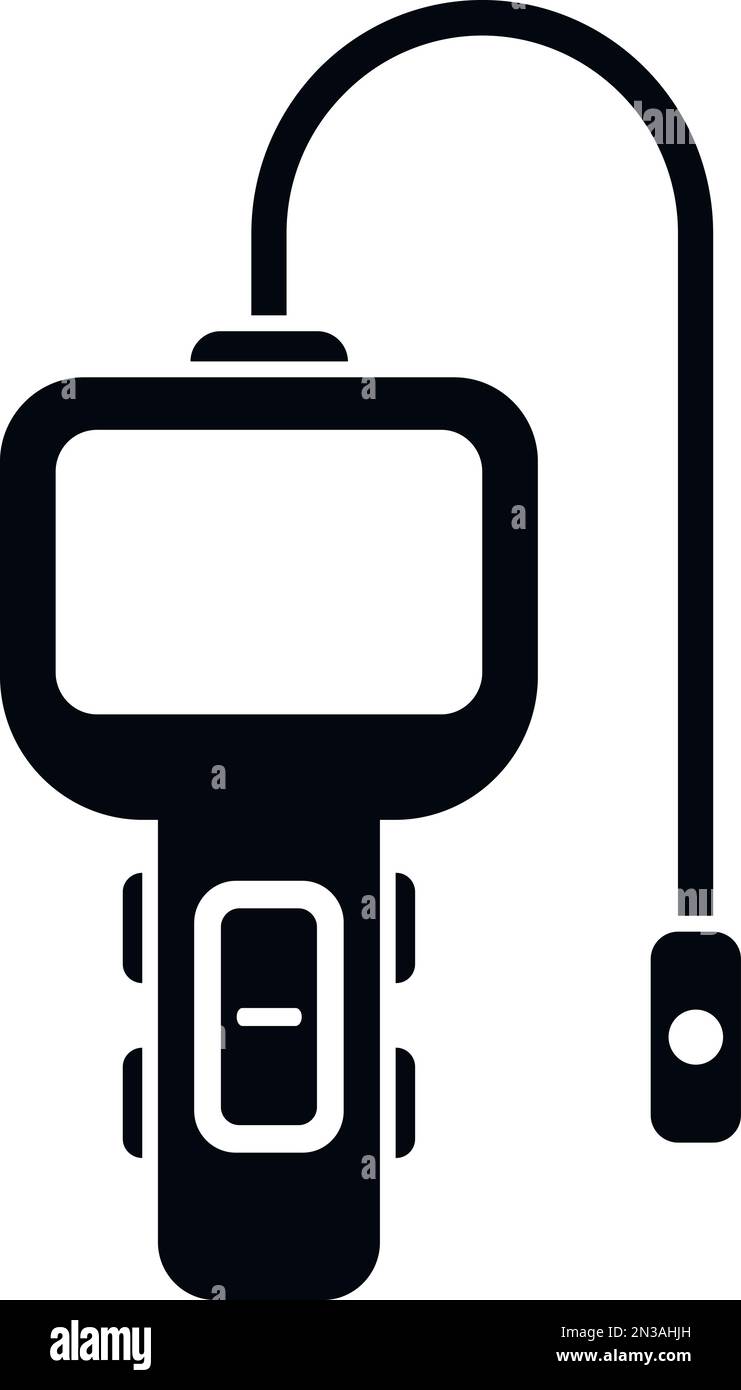 Medicine endoscope icon simple vector. Medical camera. Health hospital ...